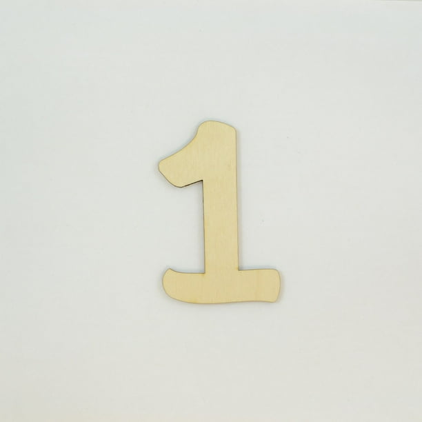 1 Pc, 10 Inch X 1/8 Inch Thick Walt Disney Numbers 1 For Kids Rooms ...