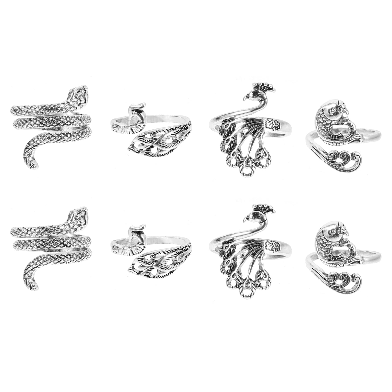 Click here for Pixnor 8pcs Vintage Knitting Loop Crochet Ring Kni... prices