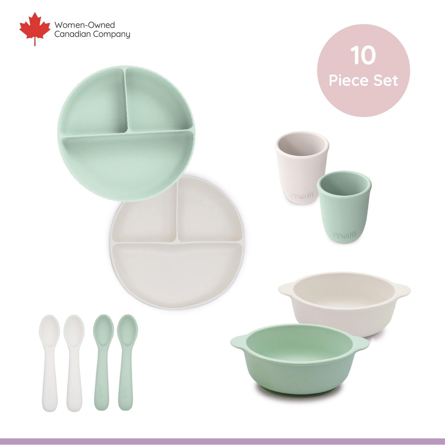 Click here for Melii 100 Silicone 10 Piece Feeding Set prices