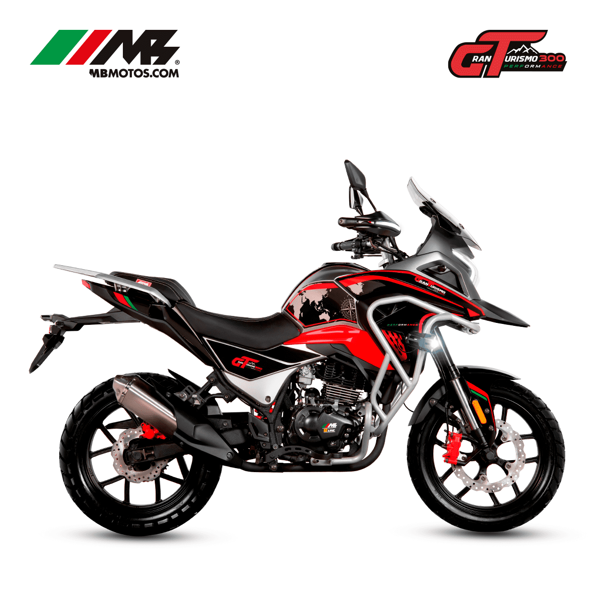 Motocicleta Adventure MB Motos Gran Turismo 300cc Negro 2025 | Bodega ...