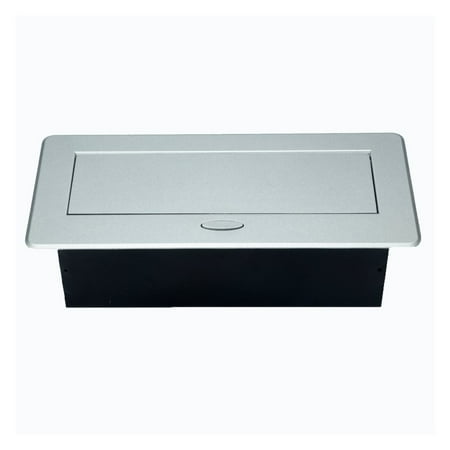 SOOSI Desktop Socket Table 3 EU Socket Slow Pop Up Aluminum Alloy Cover ...