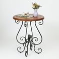 Round Deco Scroll End Table - Walmart.com