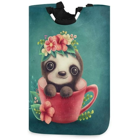 Sloth in Teacup Hamper for with Handles for Bedroom B | Walmart Canada