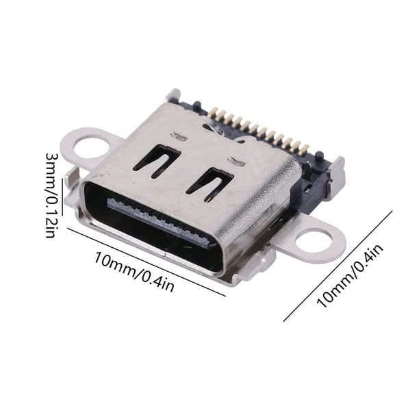 Conector de alimentación tipo C puerto de carga USB tipo C conector de puerto de carga para ...