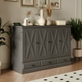 Noble House Farmhouse Style Solid Pine Wood Murphy Bed Chest Cube ...
