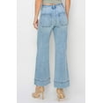 Risen Jeans - High Rise Wide Leg Crop Jeans - RDP5620 - Walmart.com
