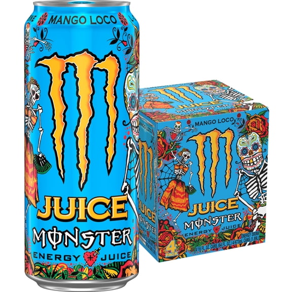 Monster Energy Mango Loco Drink, 16 Fl Oz, Caffeinated, Pack Of 4 ...