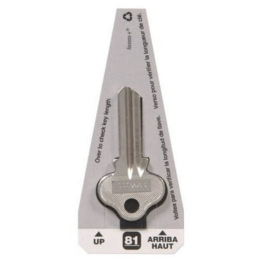 5930193, #71 Smooth Brass Unsleeved Flat Key Blank 10 Piece - Walmart.com