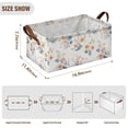 2PCS Fabric Storage Baskets with Iron Frame Foldable Storage Bins with ...