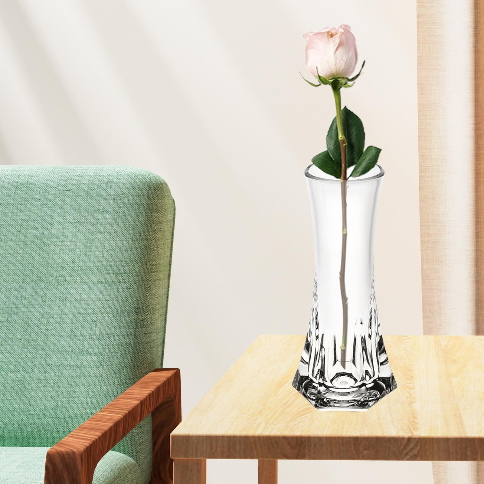Flower Vase Bud Vases Transparent Desktop Vase European Style Flowers ...
