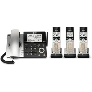 AT&T EL52219 2 Handset Answering Corded/Cordless Phone System - Walmart.com