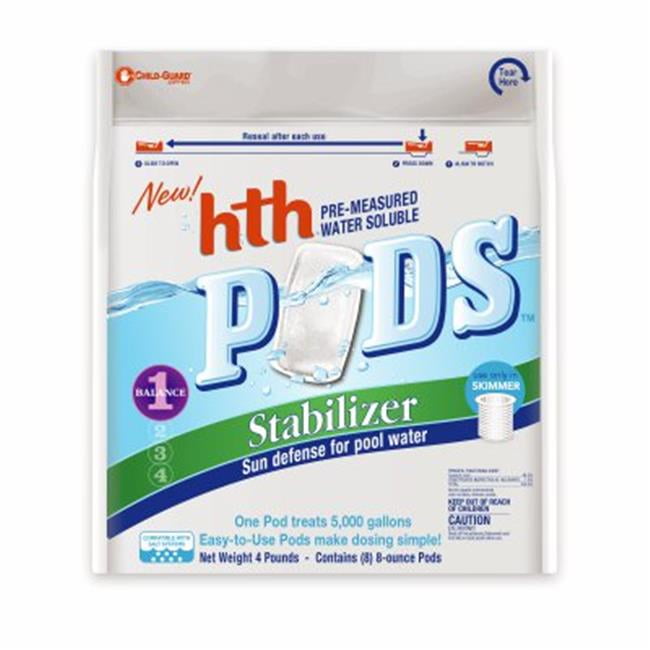 Arch Chemical 246992 4 lbs HTH Pre-Measured Water Soluble Stabilizer ...