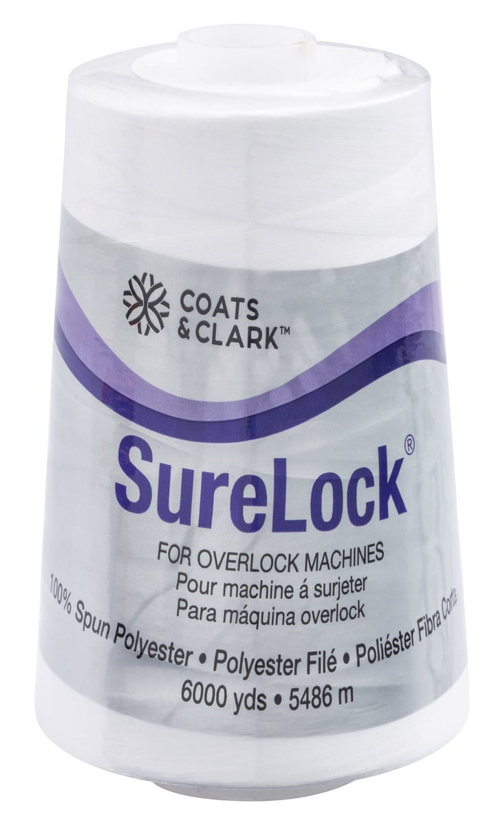 Coats Surelock Serging Thread 6,000yd-White - Walmart.com