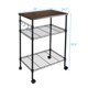 Zimtown 3-Tier Multifunctional Kitchen Wire Rolling Utility Cart with ...