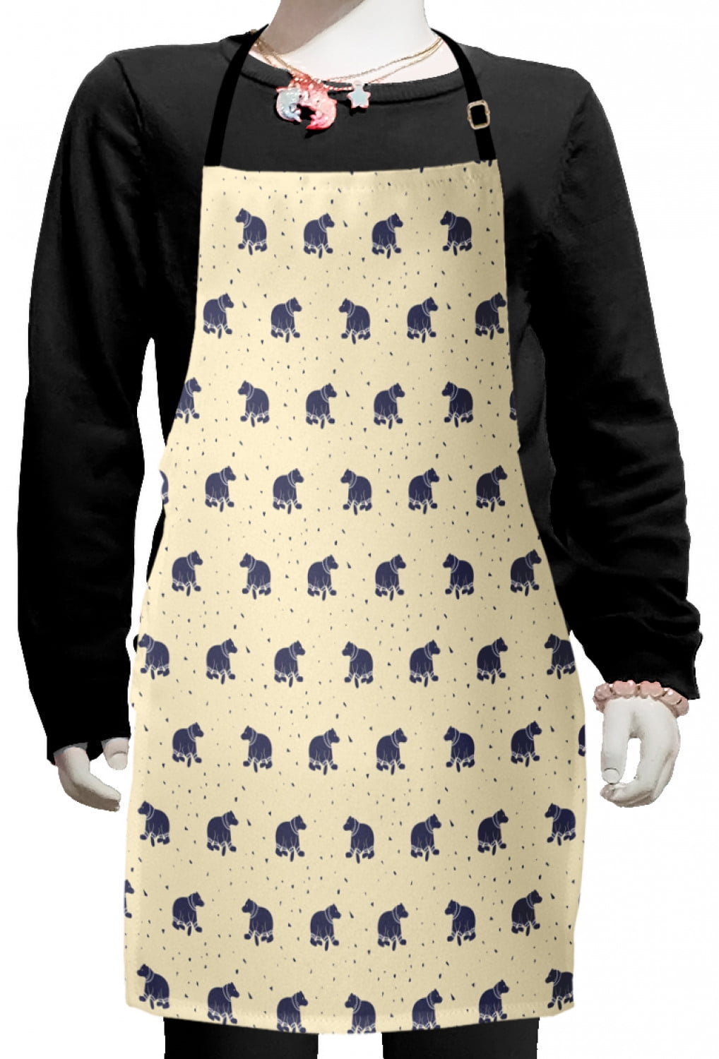 Bear Kids Apron, Bears Pattern in Tribal Ornaments Primitive Culture ...