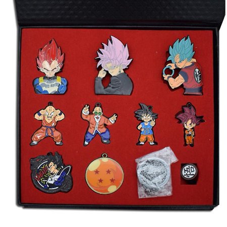 Anime Dragon Ball Z Keychain Necklace Set Son Goku Master Roshi ...