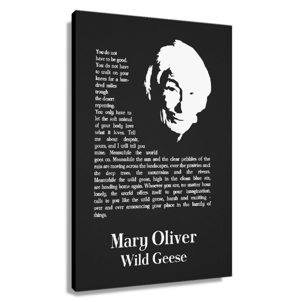 Wild Geese Poem Wall Decor Mary Oliver Quotes Wall Art Poetry Posters ...