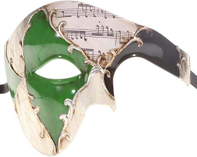 Luxury Mask Vintage Phantom of the Opera Mask – Venetian Half Face Mask ...