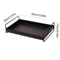 Cheapark Metal Serving Tray Round Fruit Plate Minimalist Texture Design ...