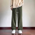 BLCHUNen Mens Pants Elastic High Waist Casual Loose Ruched Pants Summer ...