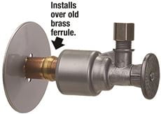 ACCOR PUSHON® R-SERIES® SUPPLY STOP, VALVE ONLY, 1/2 IN. NOM. X 3/8 IN ...