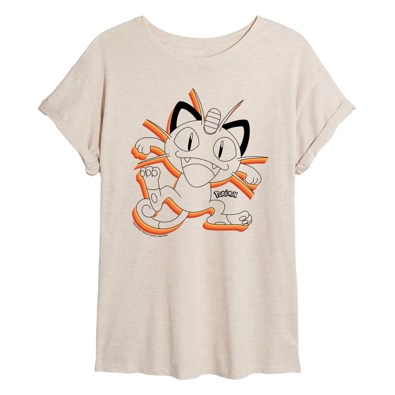 Pokémon - Meowth Repeat - Juniors Muscle T-Shirt - Walmart.com