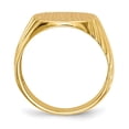 Auriga Fine Jewelry 14K Yellow Gold 13.5x13.5 Open Back Signet Ring for ...