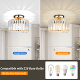 Free Shipping! Motent Ceiling Light Fixture Flush Modern Crystal Mount ...
