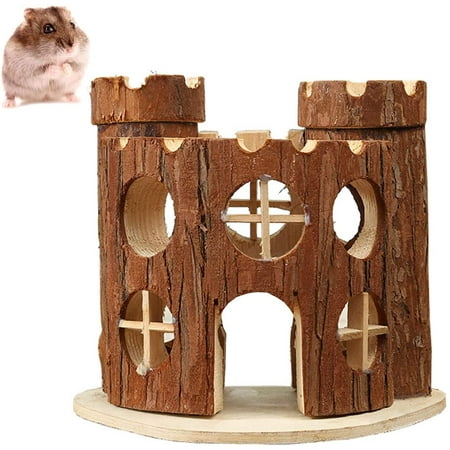 Hamster Cabin Little PET Hidden Cabin cage Sleeping Cabin (A: Castle ...