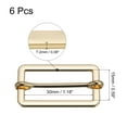Slides Buckles, 6 Pack 30x15x2mm Metal Roller Pin Buckles, Gold Tone ...