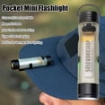 Mini Flashlight, Portable Dual Light with Front & Side Illumination, 5 ...