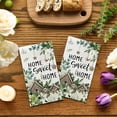 50 Spring Summer Disposable Paper Decorative Guest Napkins, Eucalyptus ...