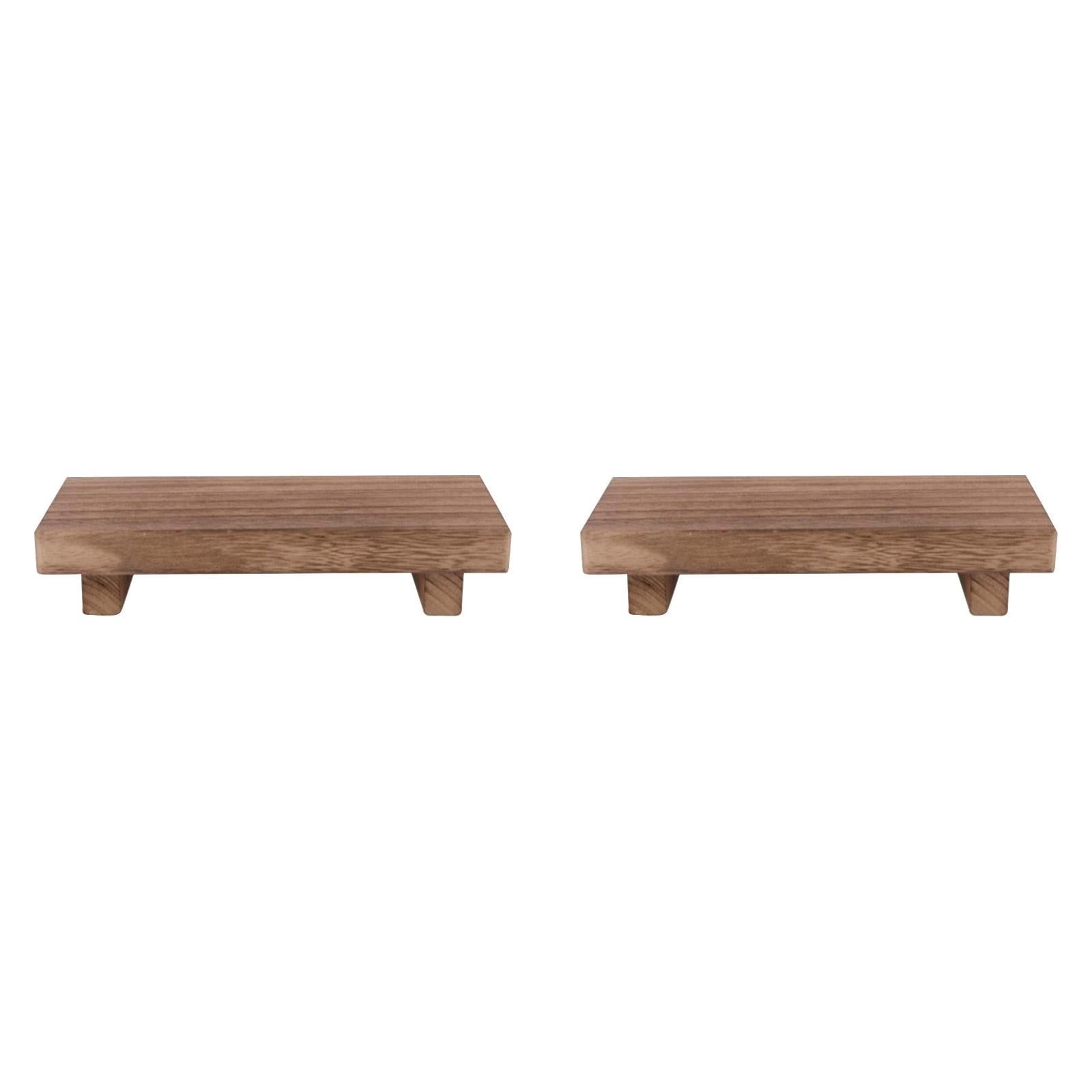 Click here for Hometrendia 2pcs Farmhouse Wooden Pedestal Stand -... prices