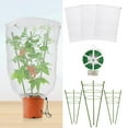 Hadanceo 3 Pack Plant Support Tomato Cages with Drawstring 3-Tier 18 ...