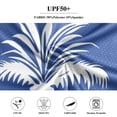 Tropical Palm Tree Pattern in White Women's Rash Guard Shirts UPF 50 ...