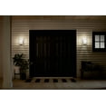 Kichler Tremillo 11.75" 1 Light Black Outdoor Wall Sconce with Satin ...