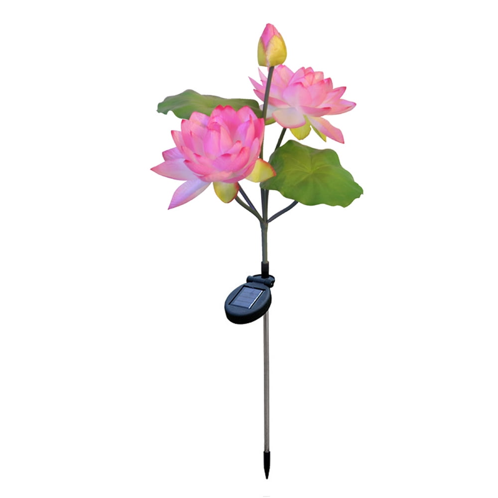 Solar Lotus Flower Lights, Solar Lights Outdoor for Garden, Patio, Yard ...