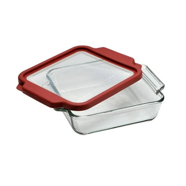 Pyrex® Easy Grab 2-quart Glass Baking Dish with Red Lid - Walmart.com