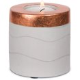 Pavilion Gift- "Cherish, Dream, Love" Cement Copper Candle Holder Home ...