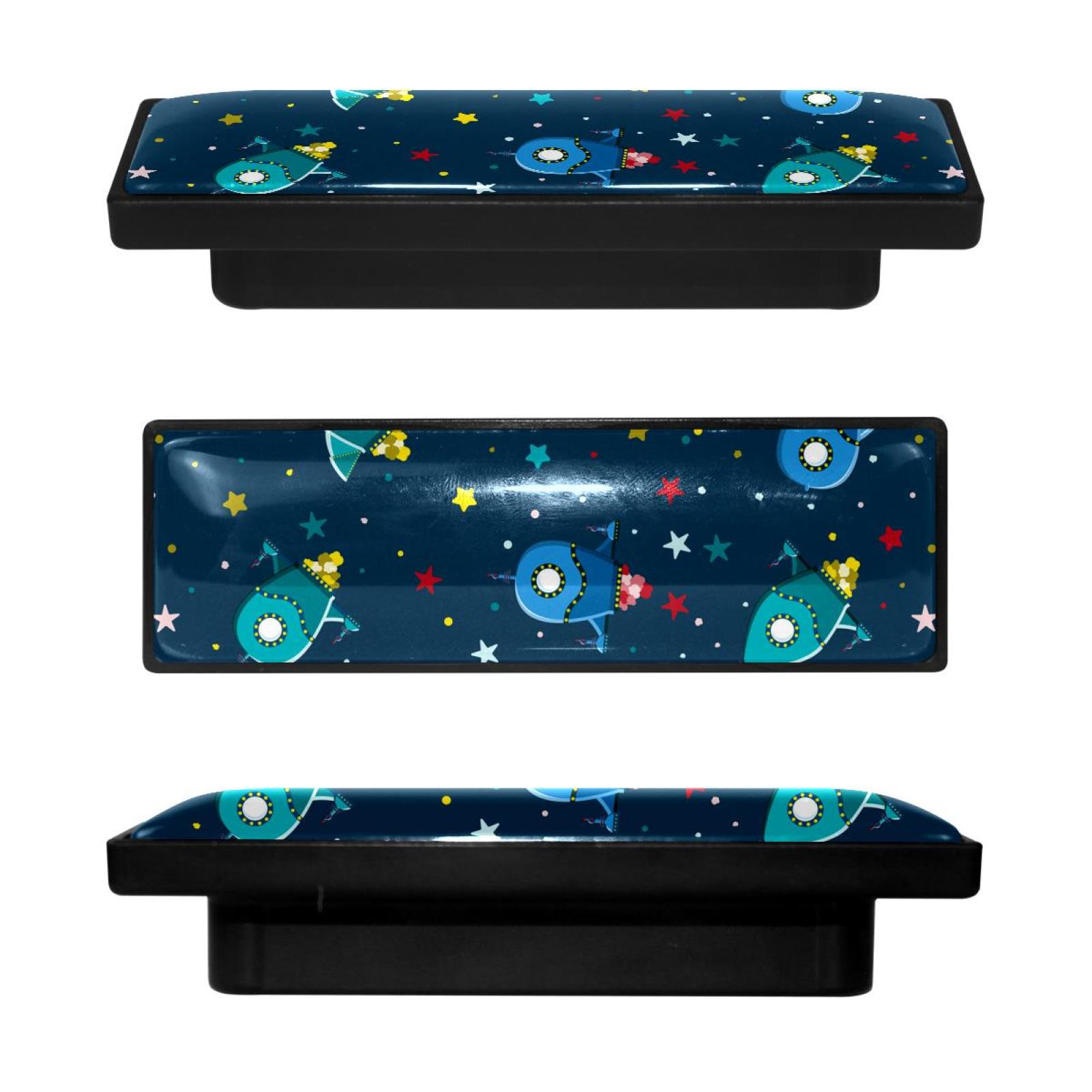 4 Pcs Rectangle Cabinet Handle Cupboard Knob Drawer Pulls Handle Space ...