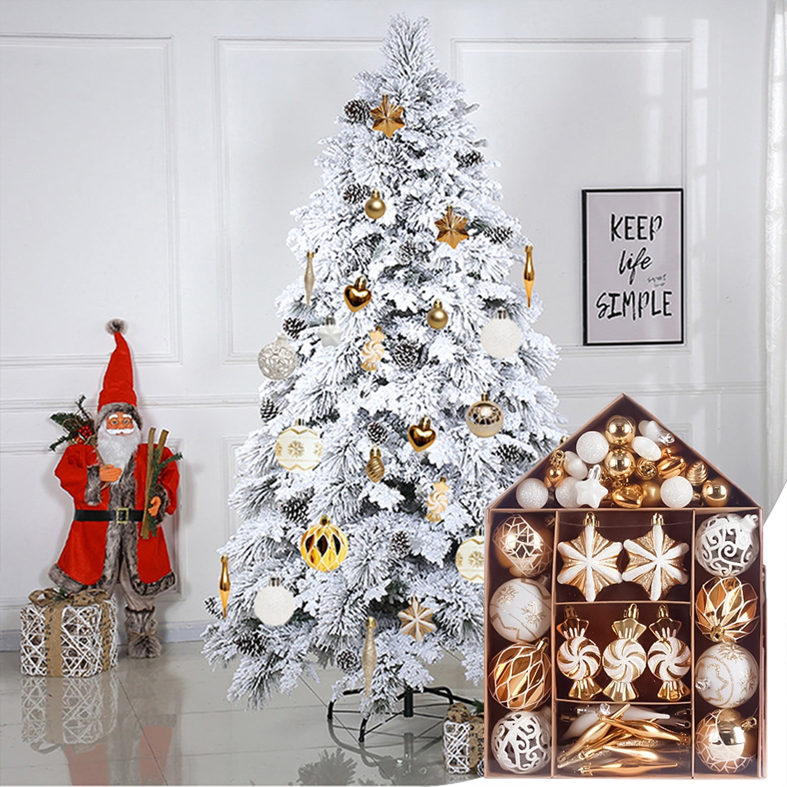 Click here for Smihono Christmas Decoration Ball Ornaments -73pcs... prices