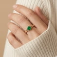 2wist Designs 925 Sterling Silver Solitaire Ring Oval Shape Emerald ...