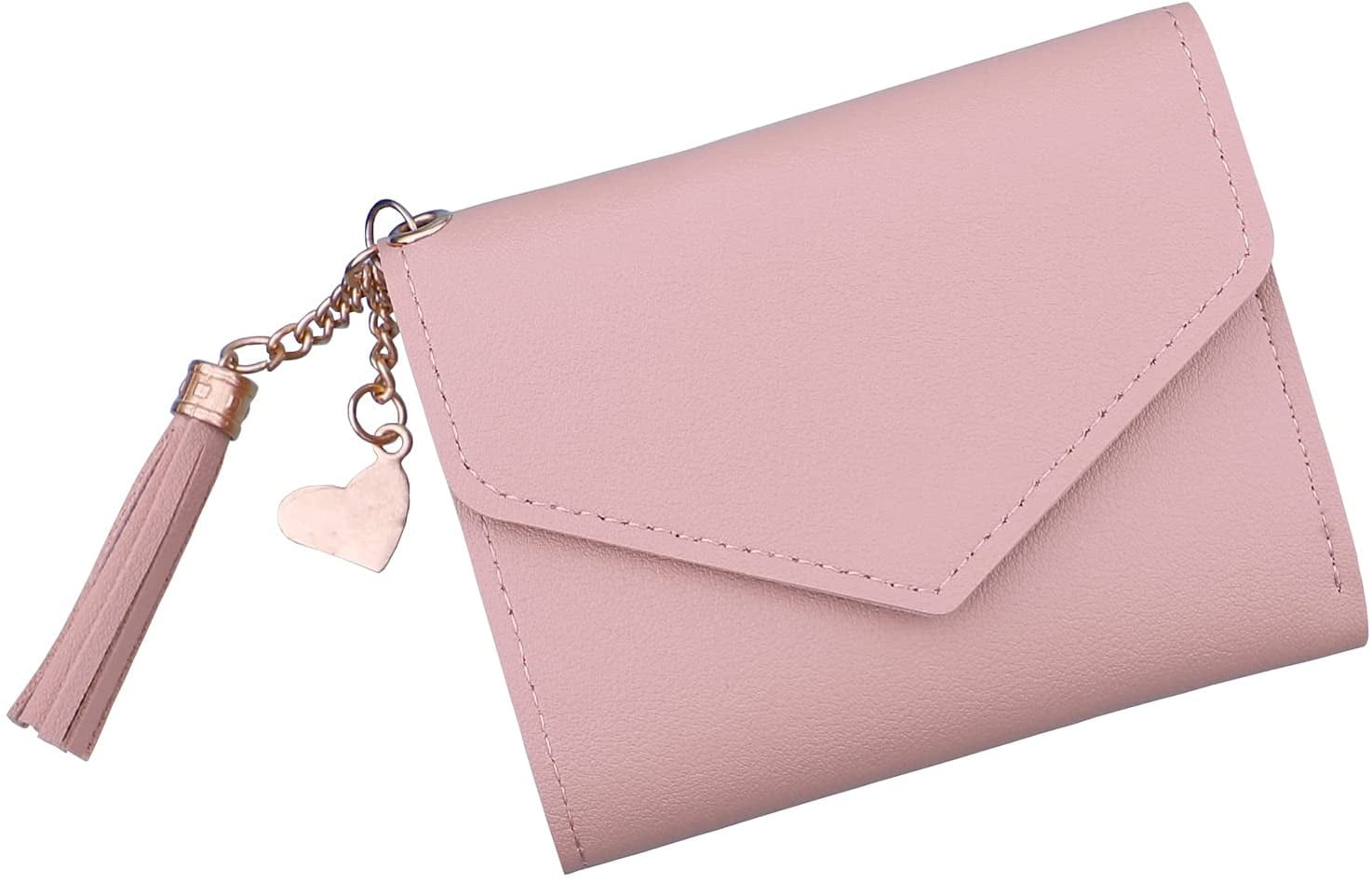 Small Compact Wallet for Women with ID Window Card Holder Minimalist ...