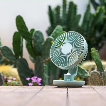 o2cool fan 10 inch battery or electric operated indoor/outdoor portable ...