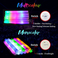 Partyglowz LED 18 inch Multicolor Glow Foam Stick Batons, Flashing ...