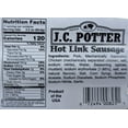 J.C. Potter Hot Links Pork and Beef Sausage, 17 count, 54 oz, Plastic ...