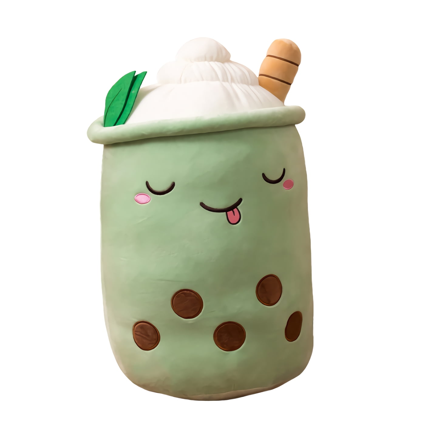 VICKYPOP Boba Plush Toy Cute Stuffed Bubble Tea Food Shaped Throw ...