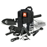 Ozark Trail 17 PC Outdoor Survival Deluxe Kit with Flashlight, Knife, Fire Starters, and More ...