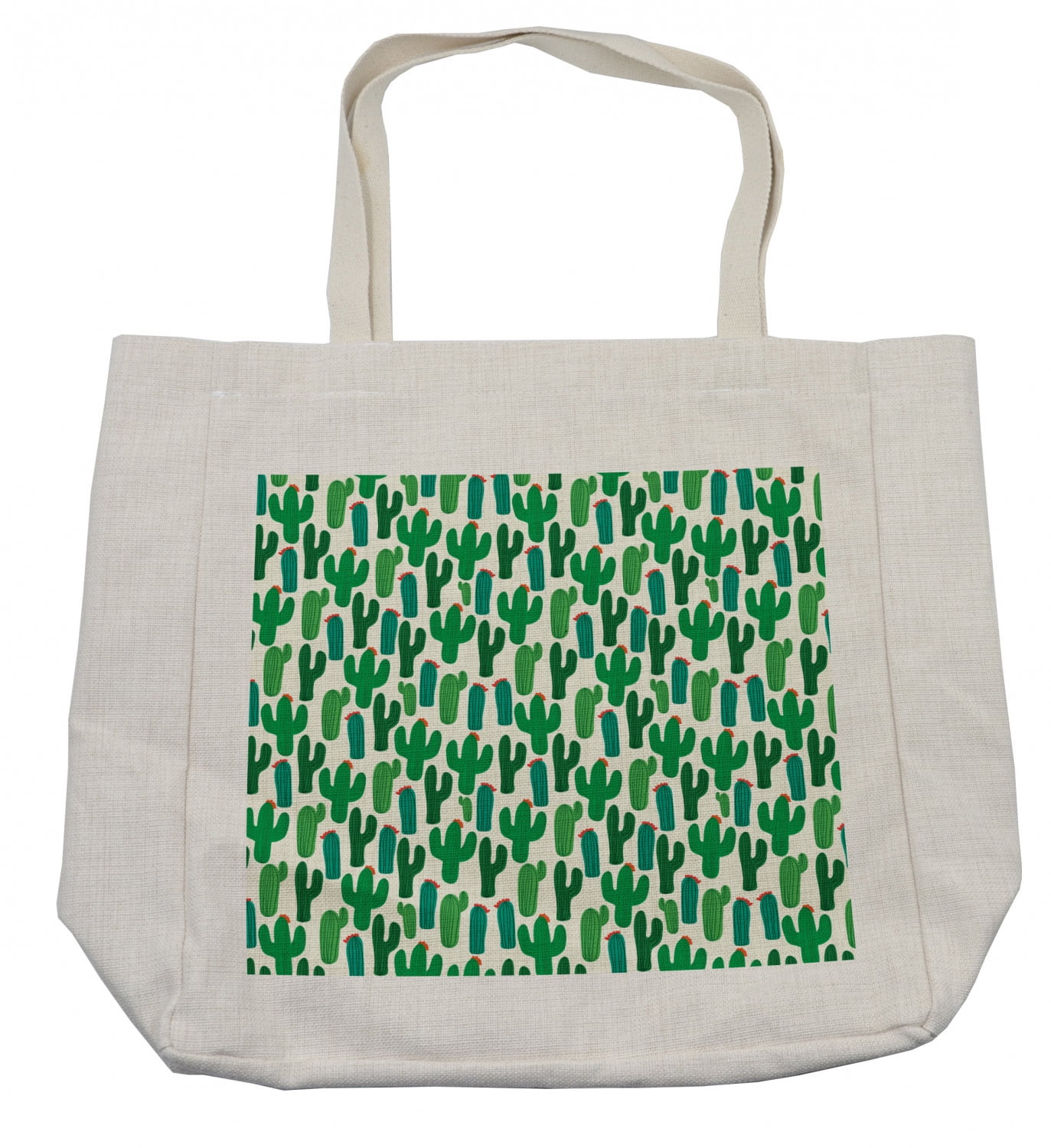 Exotic Shopping Bag, Vibrant Nature Themed Foliage Climate Desert ...