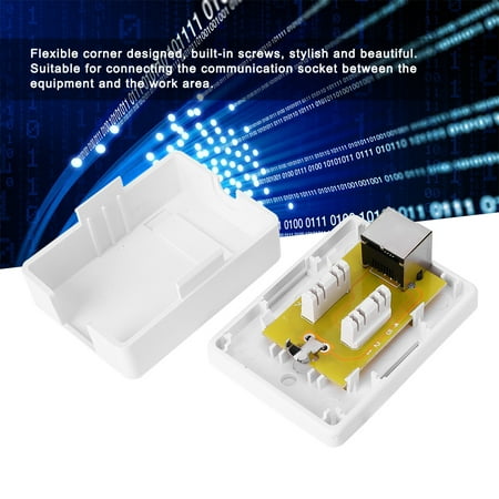 Loewten Networks Mounted,Networks Box,2pcs Desktop Information Junction ...